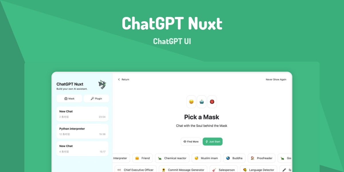 Chatgpt Nuxt Chatgpt Ui Made With Vuejs